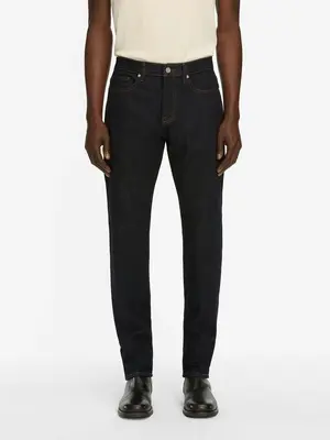 FRAME Mid-rise Straight-leg Jeans - Black