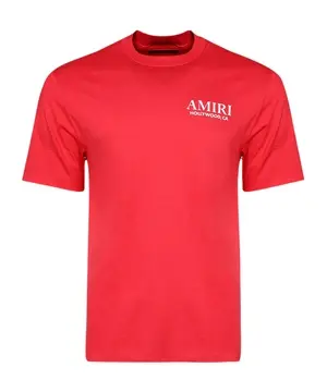 Amiri Logo Bones Print T-shirt - Red