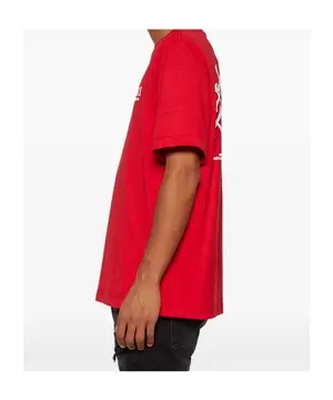 Amiri Logo Bones Print T-shirt - Red