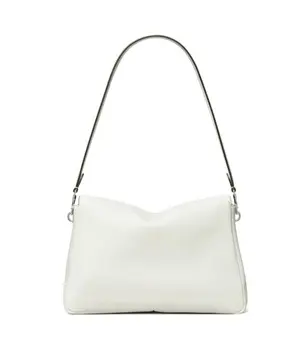 Tory Burch Charlie Flap Shoulder Bag - White