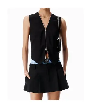 Alexander Wang Zip-up Gilet - Black