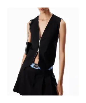 Alexander Wang Zip-up Gilet - Black