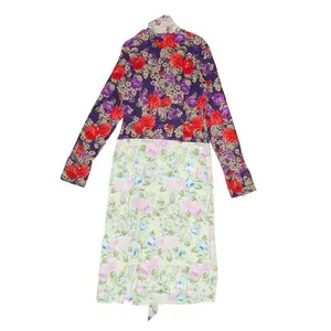 Acne Studios Floral Printed Long Sleeve Dress