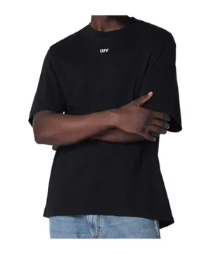 Off-White Logo Printed Crewneck T-shirt - Black