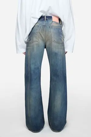 Acne Studios Loose Fit Flared Jeans - Blue