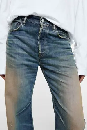 Acne Studios Loose Fit Flared Jeans - Blue
