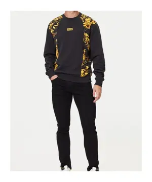 Versace Paneled Crewneck Sweatshirt