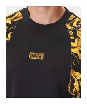 Versace Paneled Crewneck Sweatshirt
