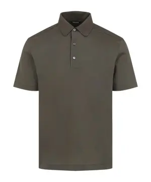 Zegna Short-sleeved Polo Shirt - Black