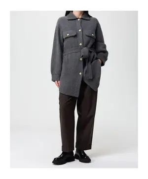 Brunello Cucinelli Long-sleeved Ribbed Belted Cardigan