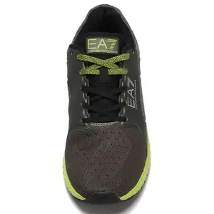 EA7 Logo Lace-up Casual Sneakers - Black
