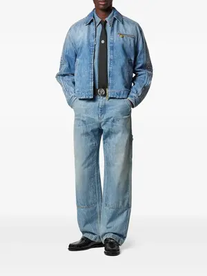 Versace Logo Patch Cargo Jeans