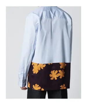 Dries Van Noten Panelled Long-sleeved Shirt