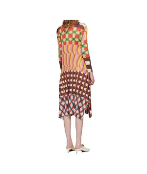 PLEATS PLEASE BY ISSEY MIYAKE Printed Pleated Dress