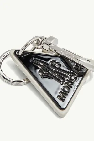 Moncler Logo Enamel Triangle Keychain