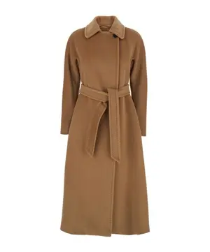 Max Mara Belted Collared Coat