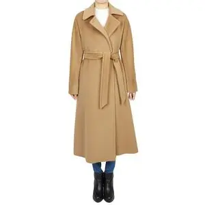 Max Mara Belted Collared Coat - Camel