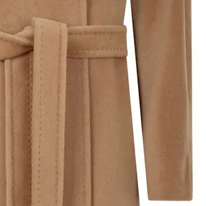 Max Mara Belted Collared Coat - Camel