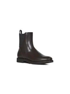 Brunello Cucinelli Round Toe Ankle Boots With Side Zip