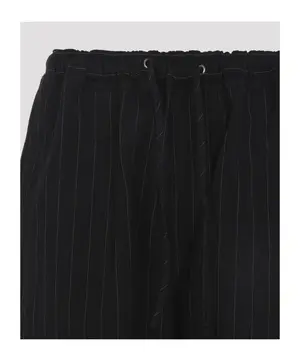 Studio Nicholson Sonny Striped Drawstring Pants - Black