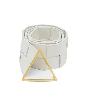 Bottega Veneta Intrecciato Belt - White