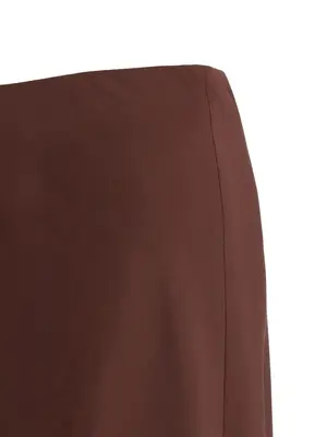 Brunello Cucinelli A-line Flared Hem Midi Skirt - Red