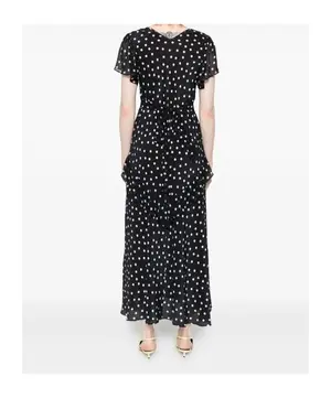 Rixo Evie Frill Dress In Polka Dot