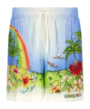 Casablanca Aloha Print Swim Shorts - Multicolor