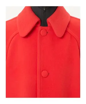 Valentino Garavani Logo Plaque Button-up Coat