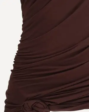 Magda Butrym Draped Knot T-shirt - Brown