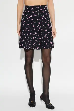 Dolce & Gabbana Floral Print Midi Skirt