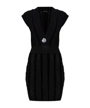 Balmain V Neck Dresses