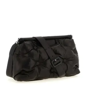 MAISON MARGIELA Quilted Leather Shoulder Bag - Black