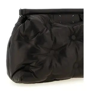 MAISON MARGIELA Quilted Leather Shoulder Bag - Black