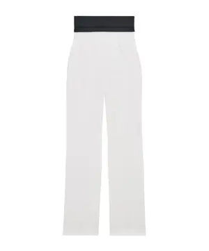 Alexander McQueen High Waisted Tailored Trousers - White