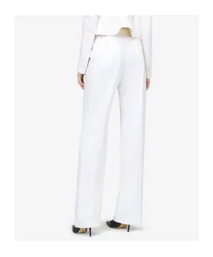 Alexander McQueen High Waisted Tailored Trousers - White
