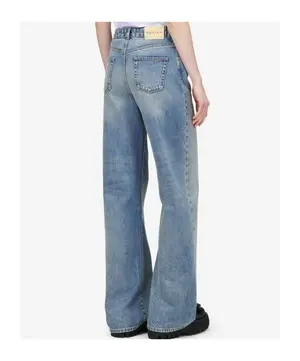 Alexander McQueen Wide-leg Jeans - Washed Blue