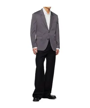 Hugo Boss Plaid Wool Blend Suit Jacket