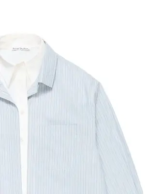 Acne Studios Striped Layered Button-up Shirt