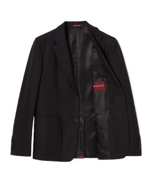 Gucci Single Breasted Cotton Canvas Jacket - Black