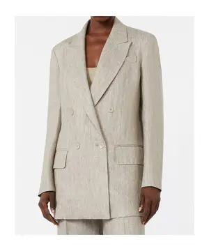 Max Mara Double-breasted Blazer - Nude