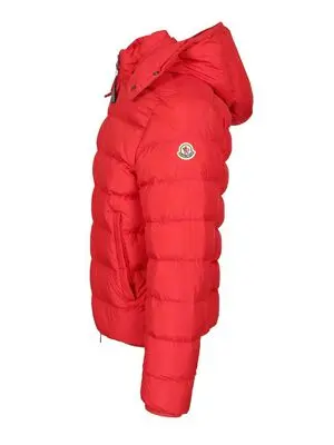 Moncler Hooded Zip-up Padded Jacket - Red