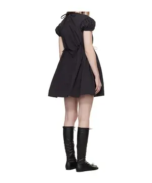 Cecilie Bahnsen Round Neck Puff Sleeve Mini Dress