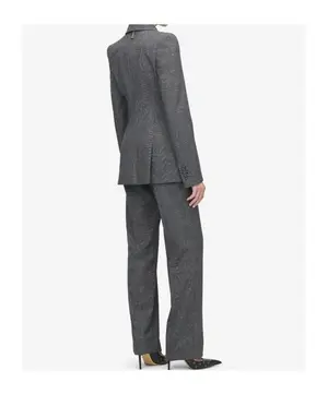 Alexander McQueen Flecked Glen Check Double-breasted Jacket - Black/ivory