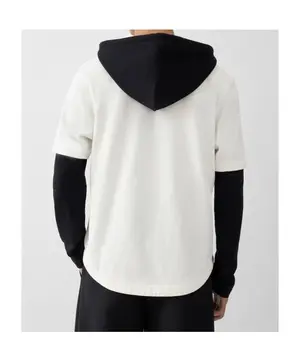 Jacquemus Layered Hooded Button Sweatshirt