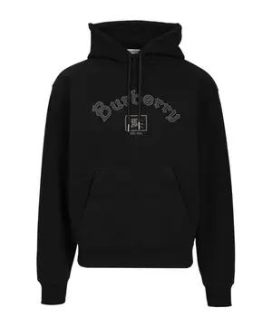Burberry Gothic Logo Cotton Hoodie