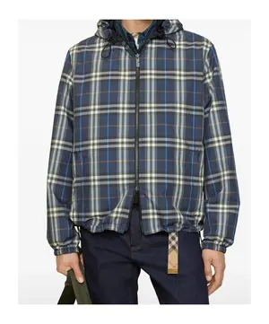 Burberry Checked Hooded Reversible Jacket