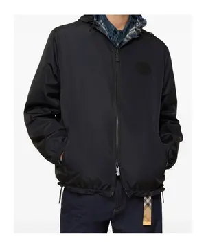 Burberry Checked Hooded Reversible Jacket