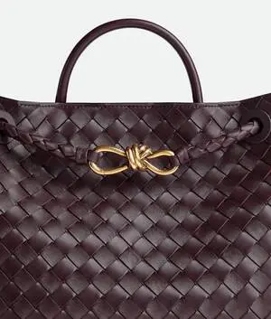 Bottega Veneta Andiamo Medium Shoulder Bag - Dark Barolo