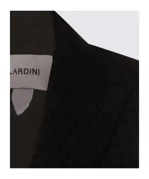 LARDINI Houndstooth Double-breasted Jacket - Brown